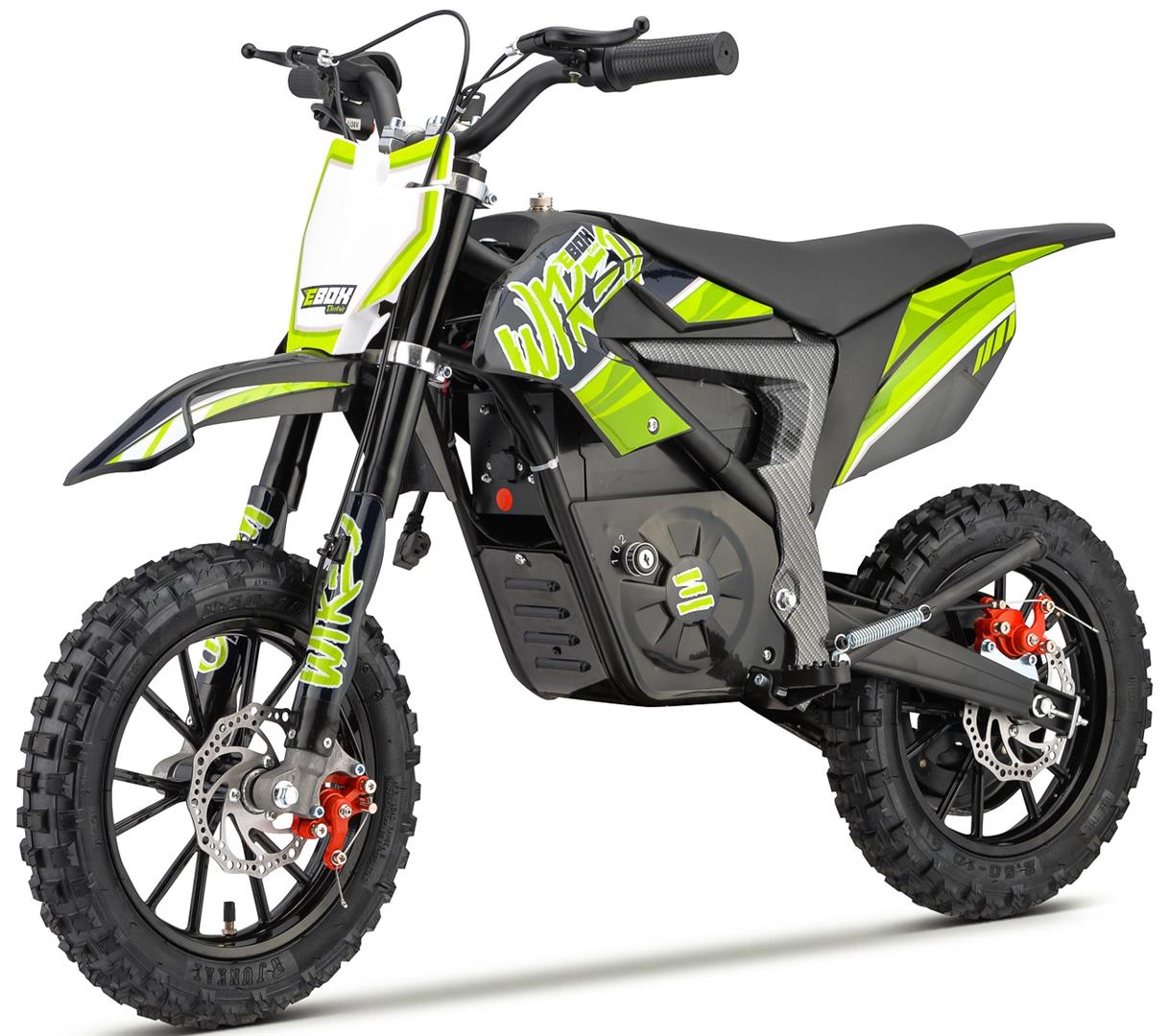Stomp EBOX Wired 500w Neon Green Electric Pit Bike – Quads4Kids
