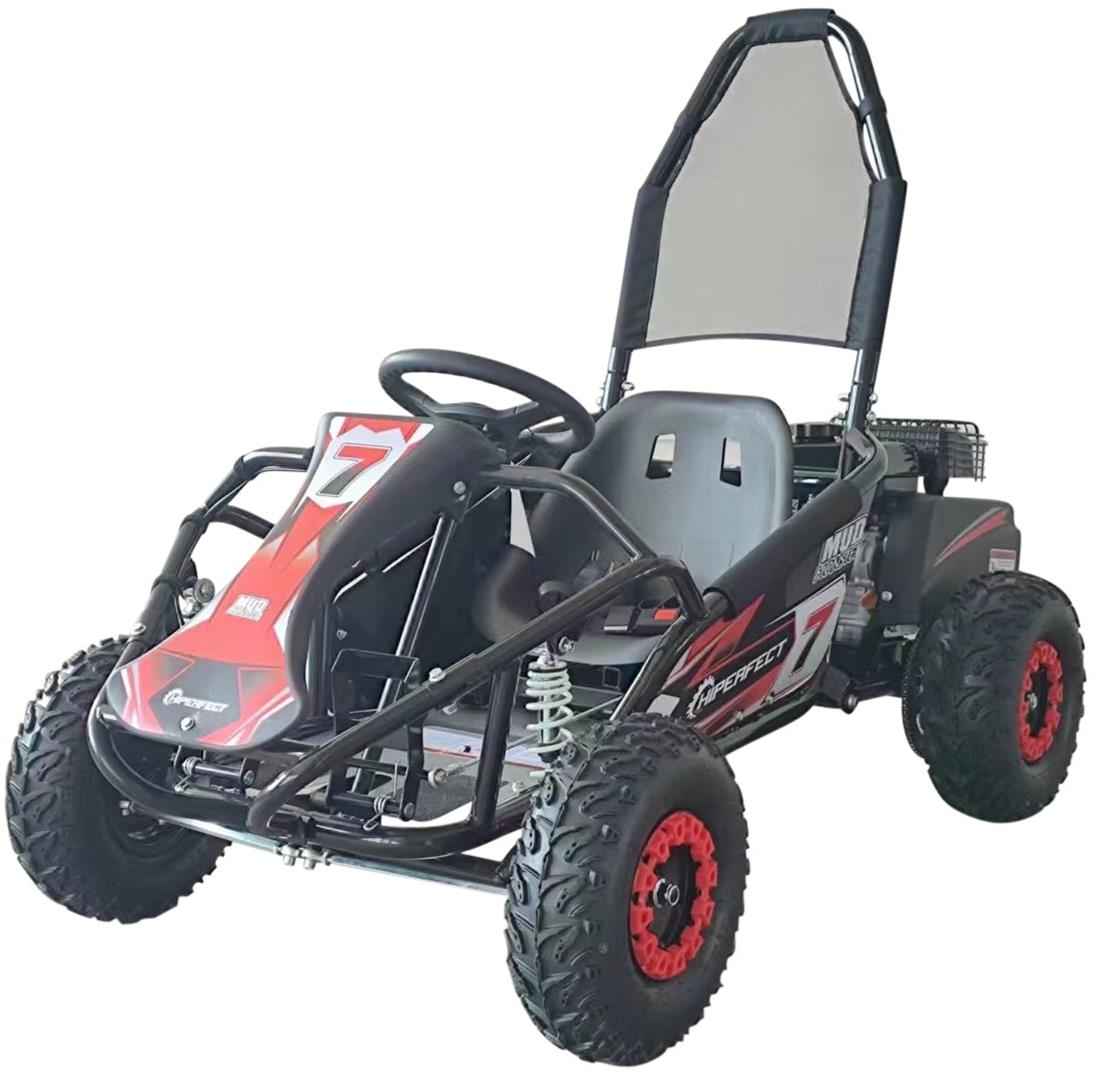 Black 100cc Mud Monster Kids Petrol Go Kart – Quads4Kids