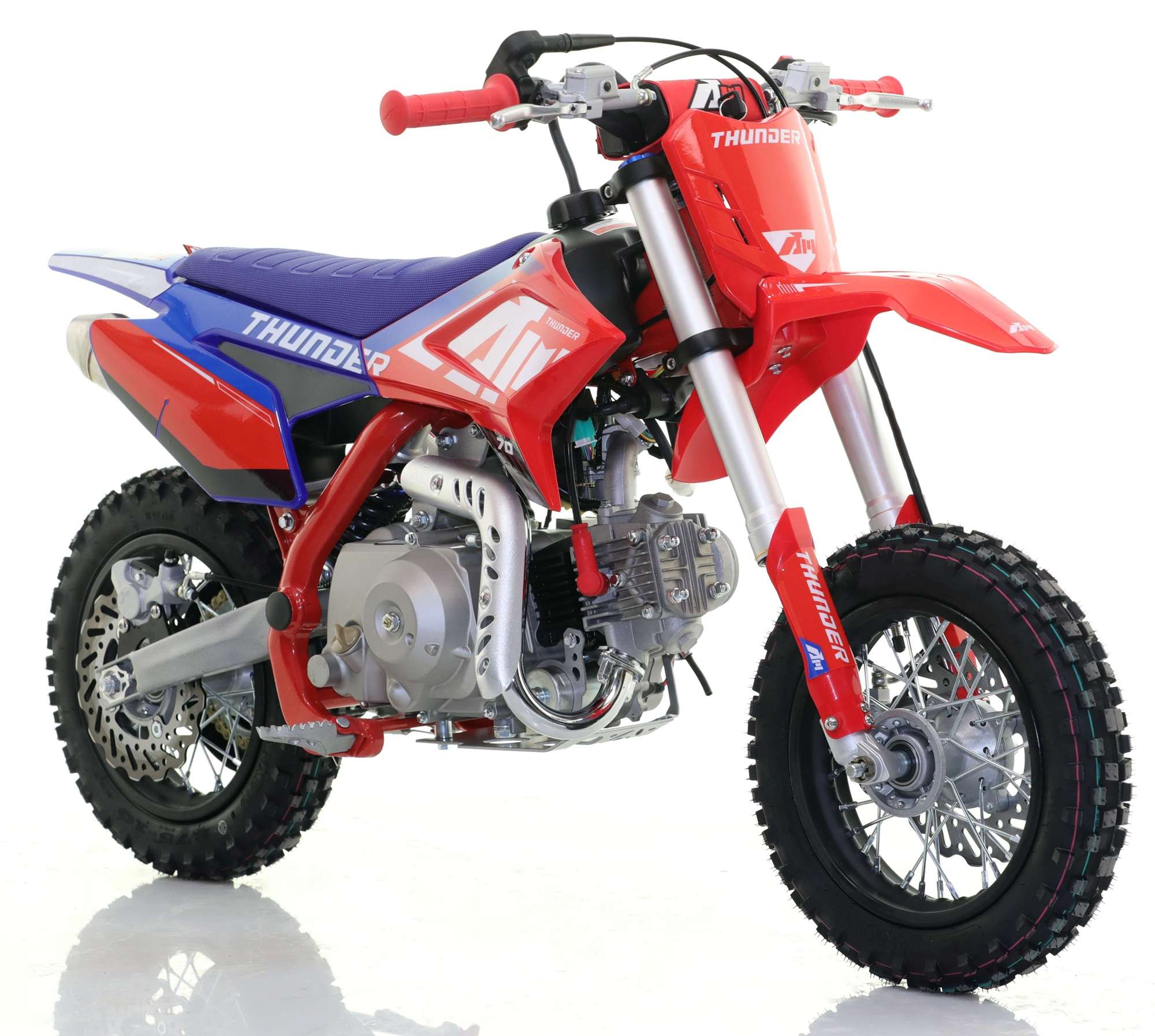 70cc RFN Racing™ Thunder Pit Bike - Red & Blue – Quads4Kids